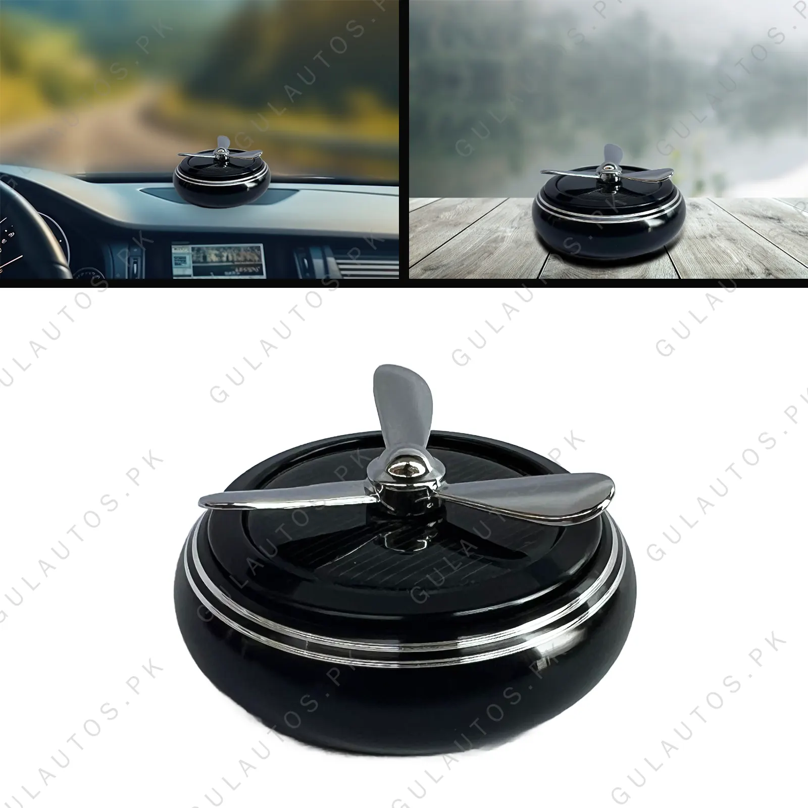 Solar Energy Fan Rotating Car Perfume With Long Lasting Fragrance | Car ...