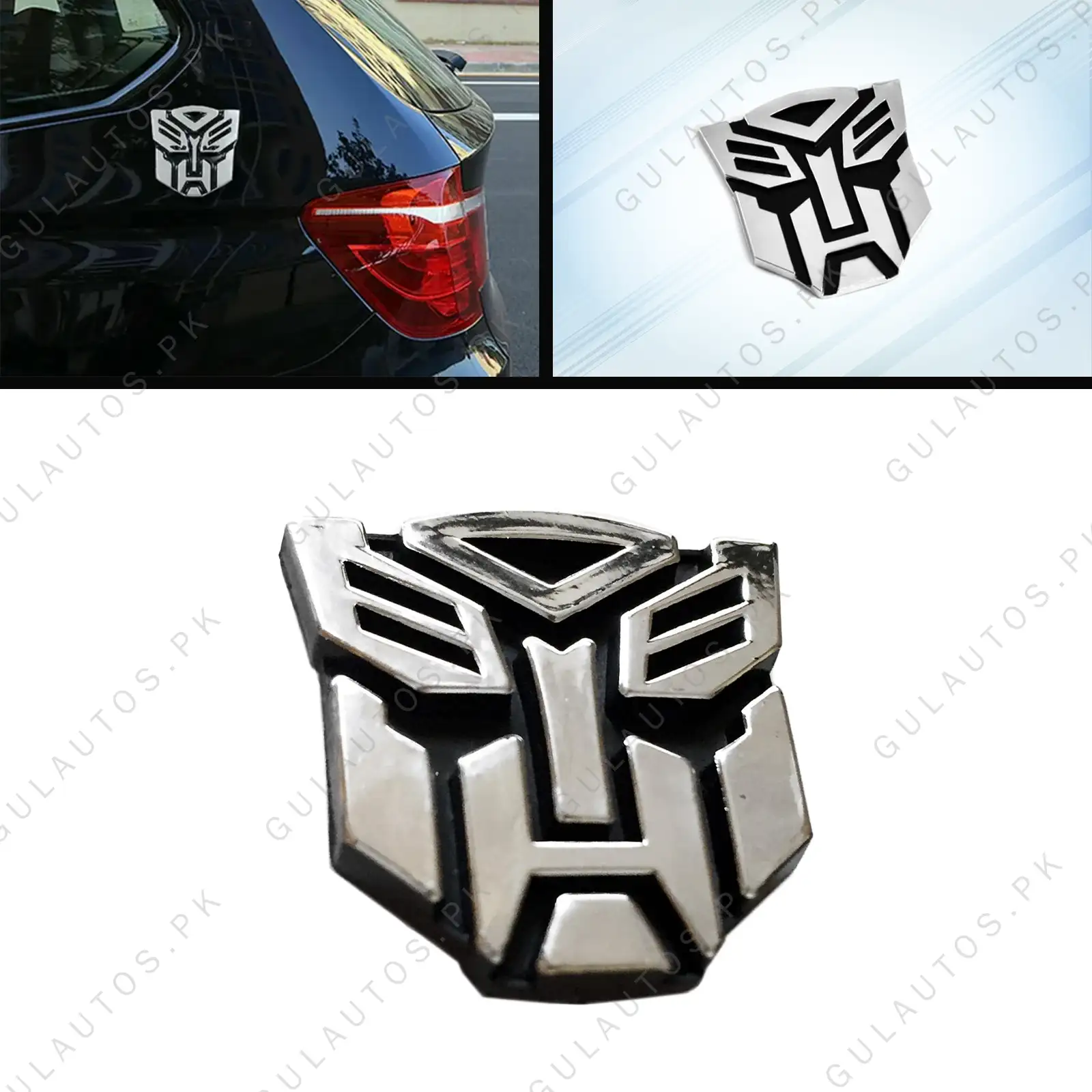 Transformers Chrome Metal Logo By Gul Autos