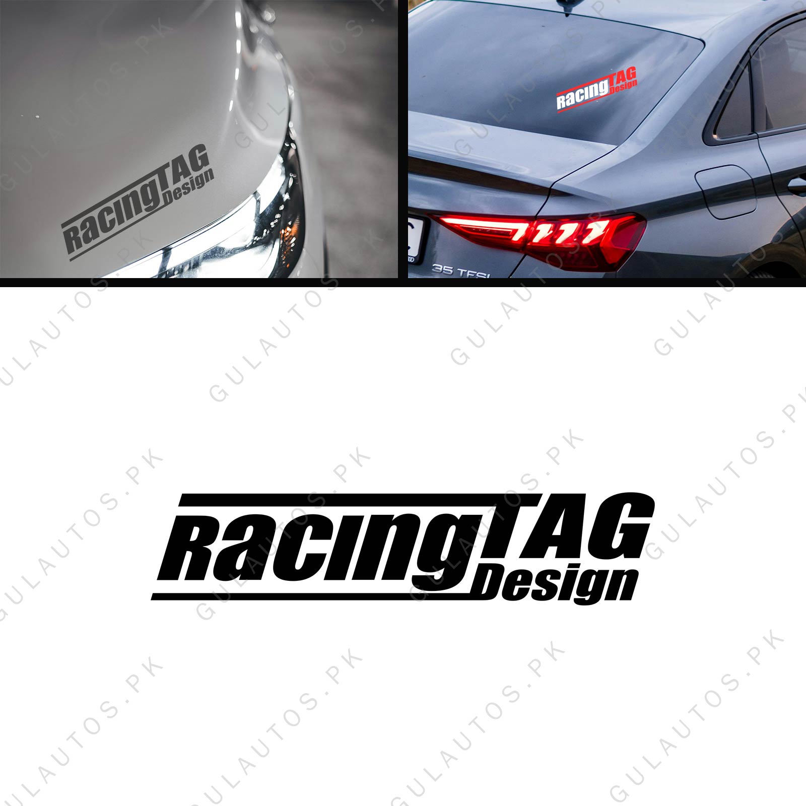 Racing Tag Design Sticker By Gul Autos